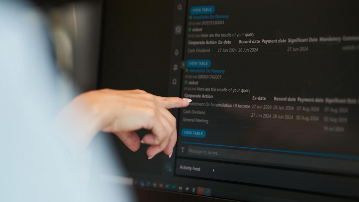 Corporate Actions Data for Financial Markets | SIX